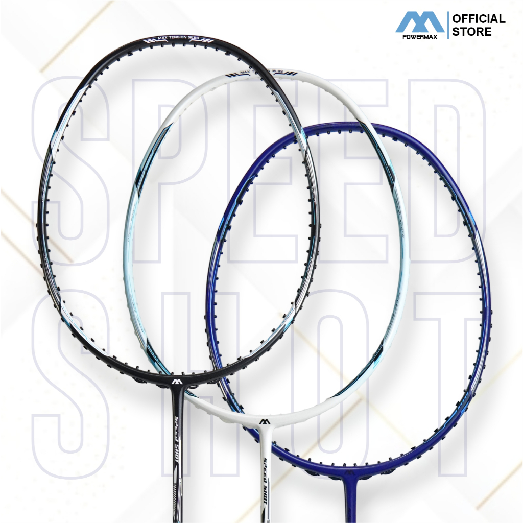 POWERMAX Speed Shot Badminton Racket 36 Lbs 4U Power Frame Badminton ...