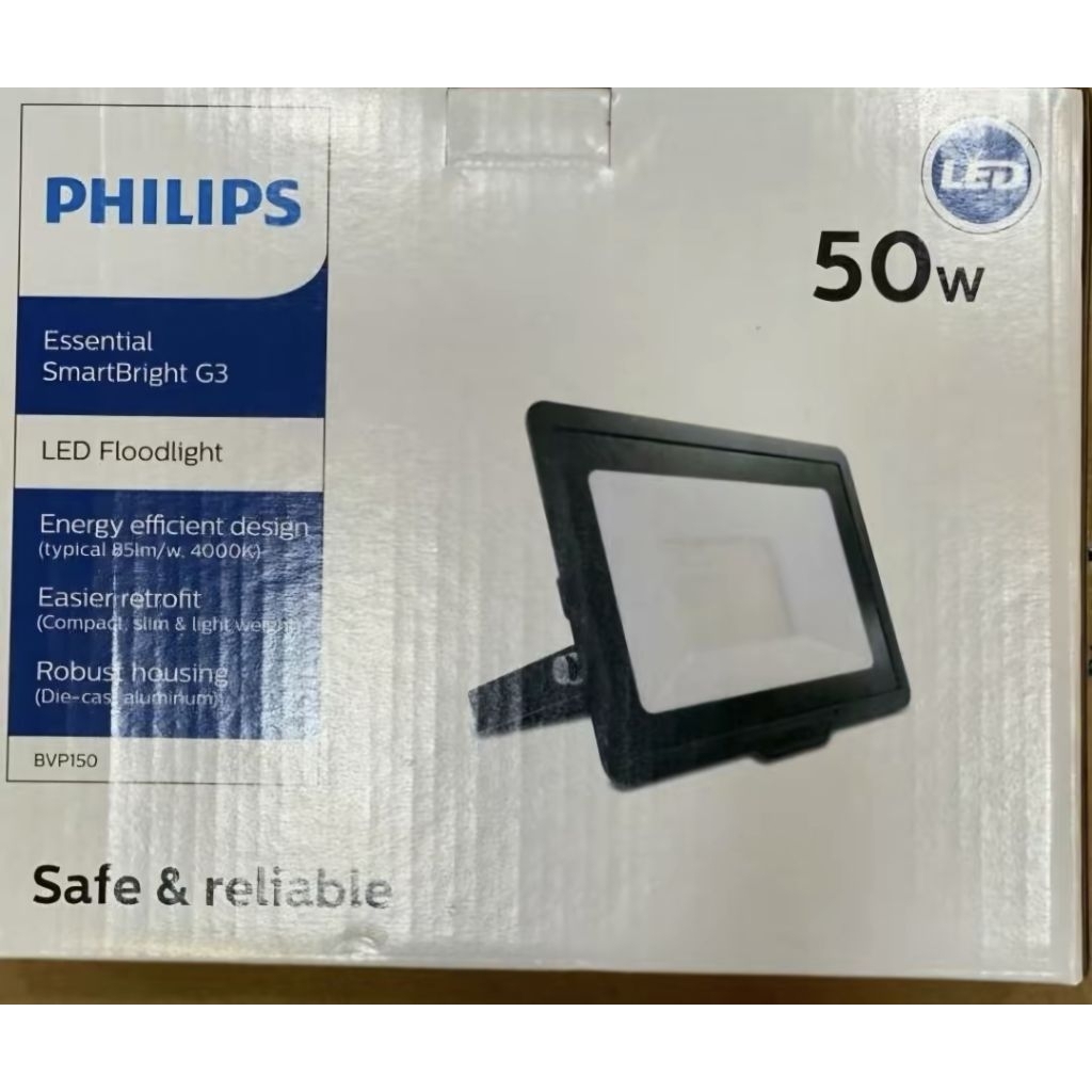Philips BVP150 LED Floodlight 50W Flood Light 50 Watt BVP 150 White ...