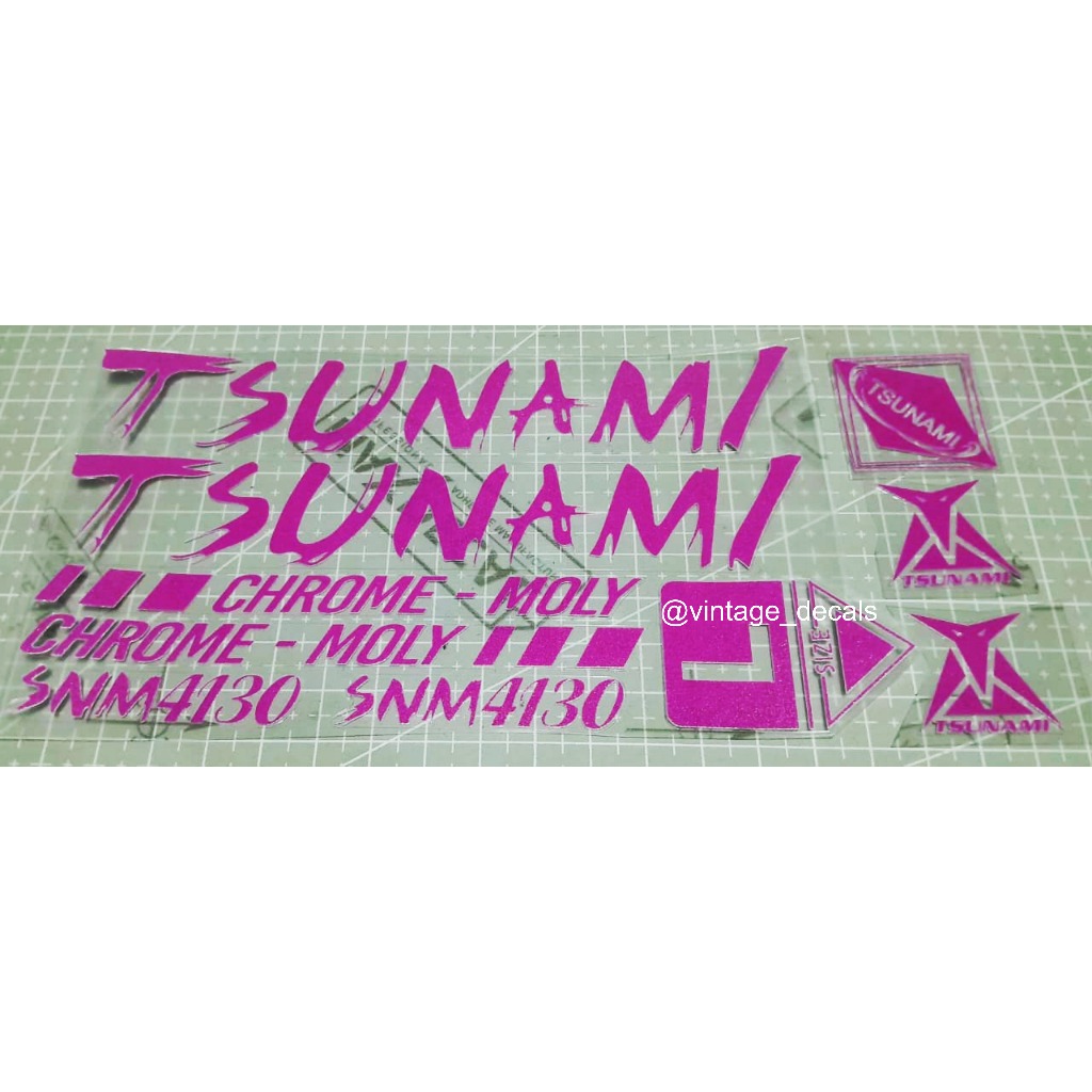 TSUNAMI bicycle decal sticker snm4130 snm100 | Shopee Philippines
