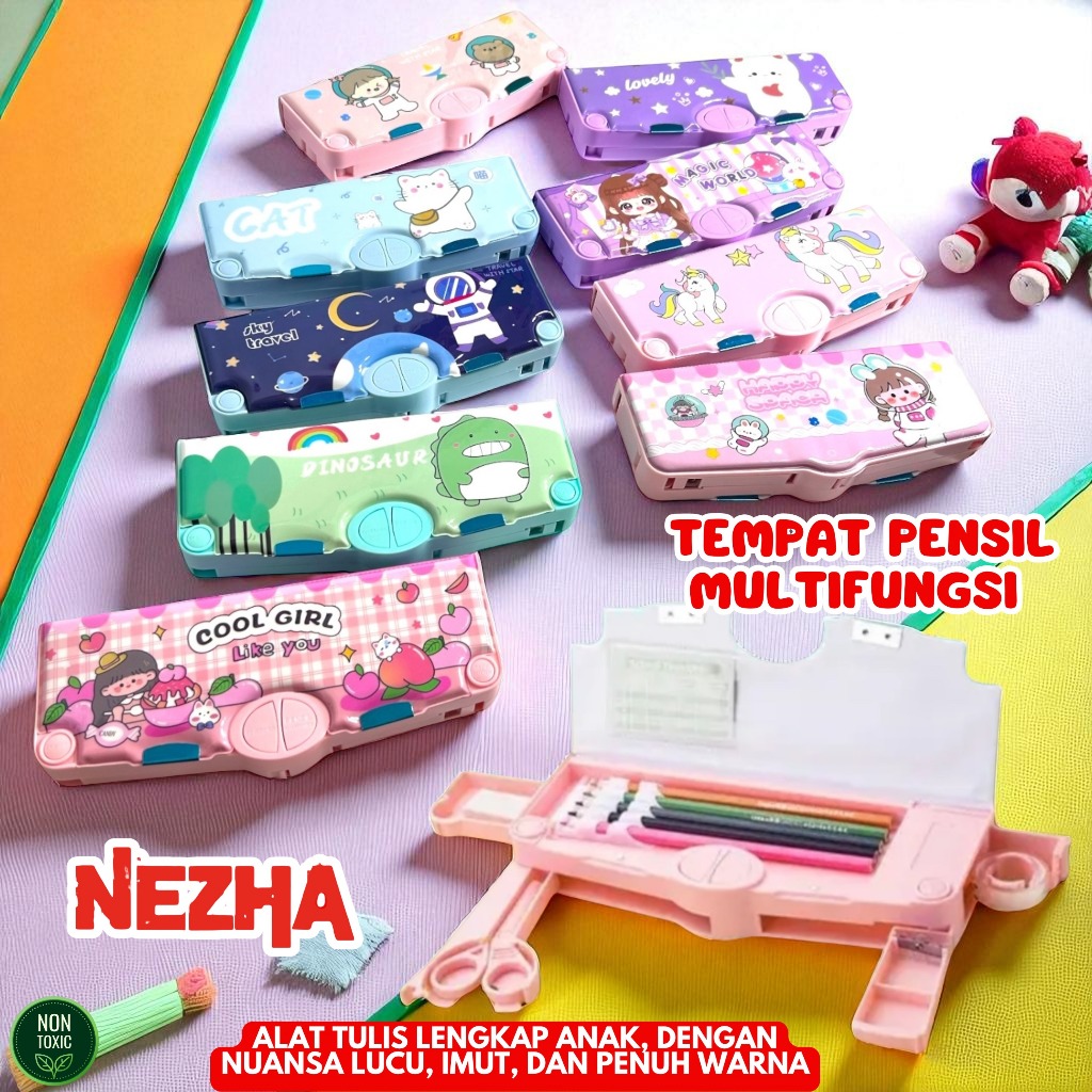 Multifunctional Pencil Case Cartoon Children's Pencil Case Complete ...