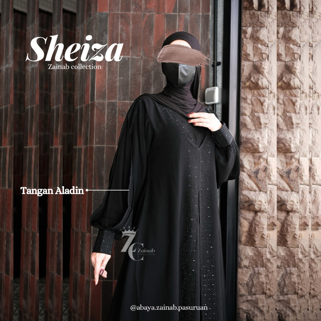 NEW 10.10 [ ABAYA SHEIZA ] black teenager by zainab collection | Shopee ...