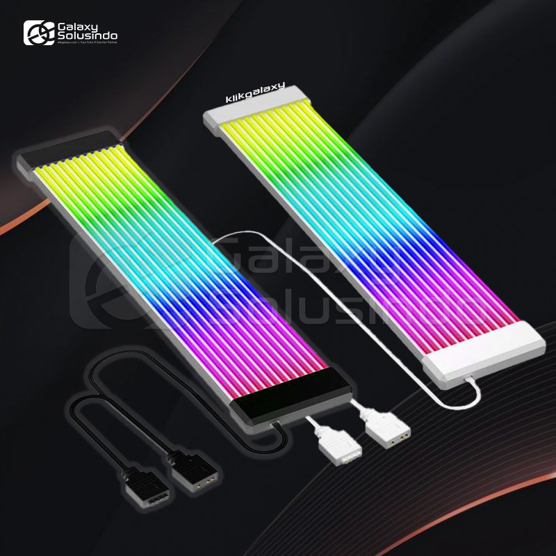 JUNGLE LEOPARD Neon Line LED ARGB 24 Pin Motherboard Extension Cable ...