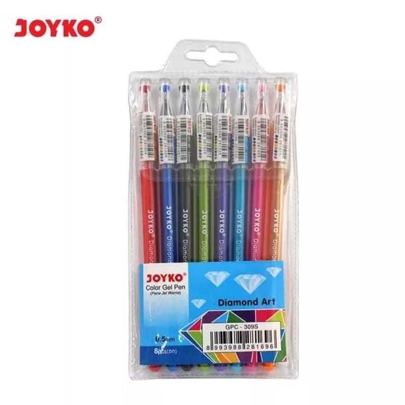Joyko Diamond Art Gel Pen 8 Colors | Shopee Philippines
