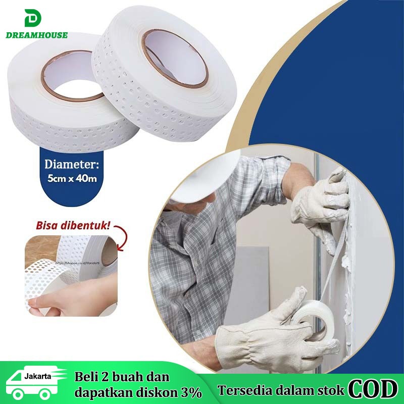 Corner Bead PVC Duct Tape Drywall Plaster 40m 5cm Gypsum Connection ...