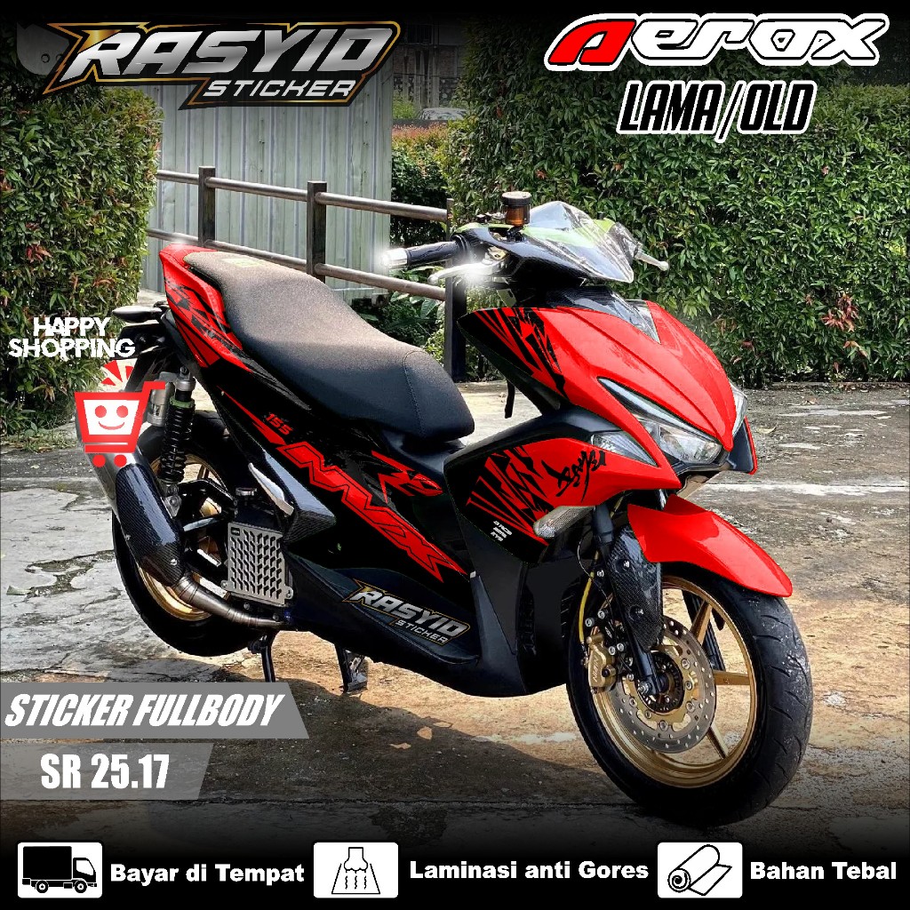 Full Body Sticker Yamaha Aerox Old VVA Year 2016 2017 2018 2019 2020 ...