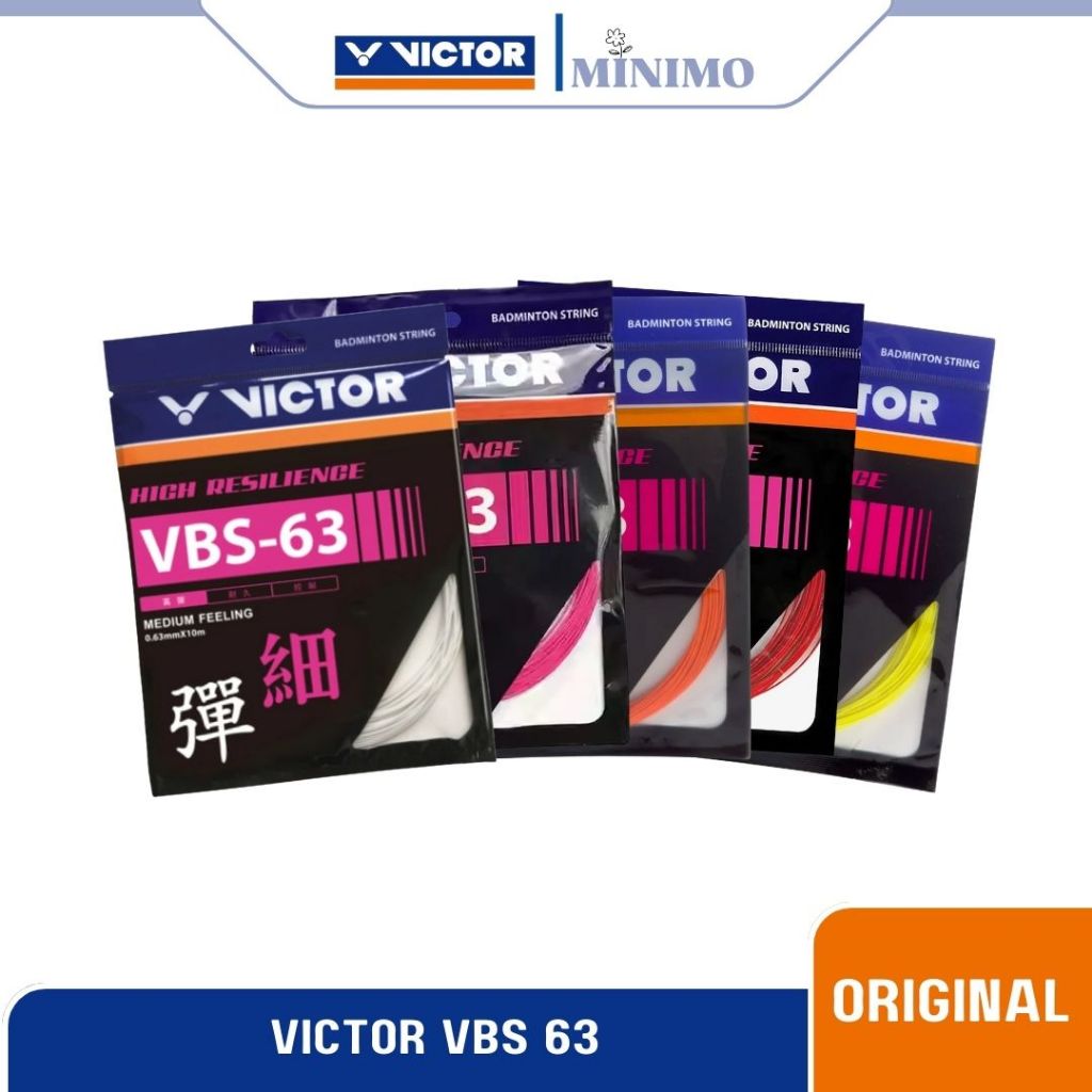 Badminton Racket Strings / Victor VBS 63 Strings 100% Original | Shopee ...