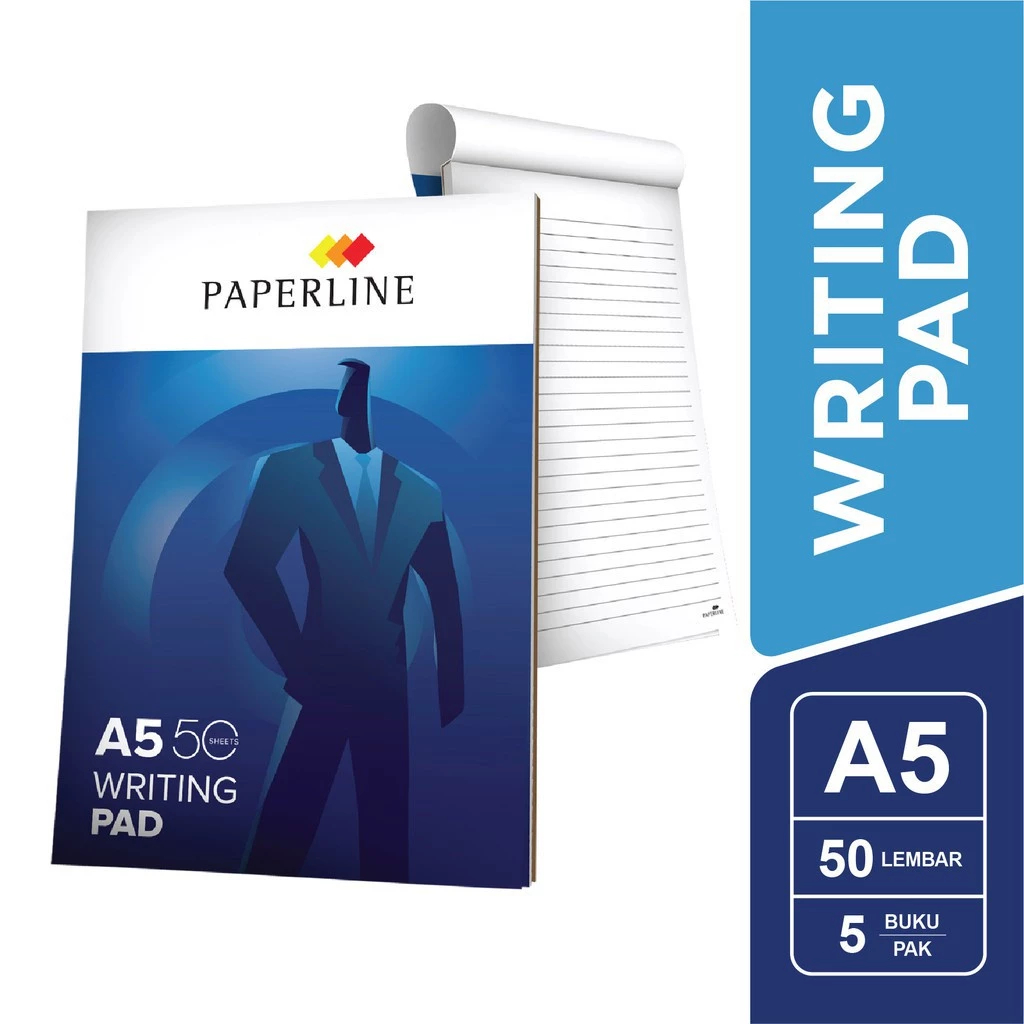 Paperline A5 Flip Over Block Note Writing Pad Seminar / Training Book ...