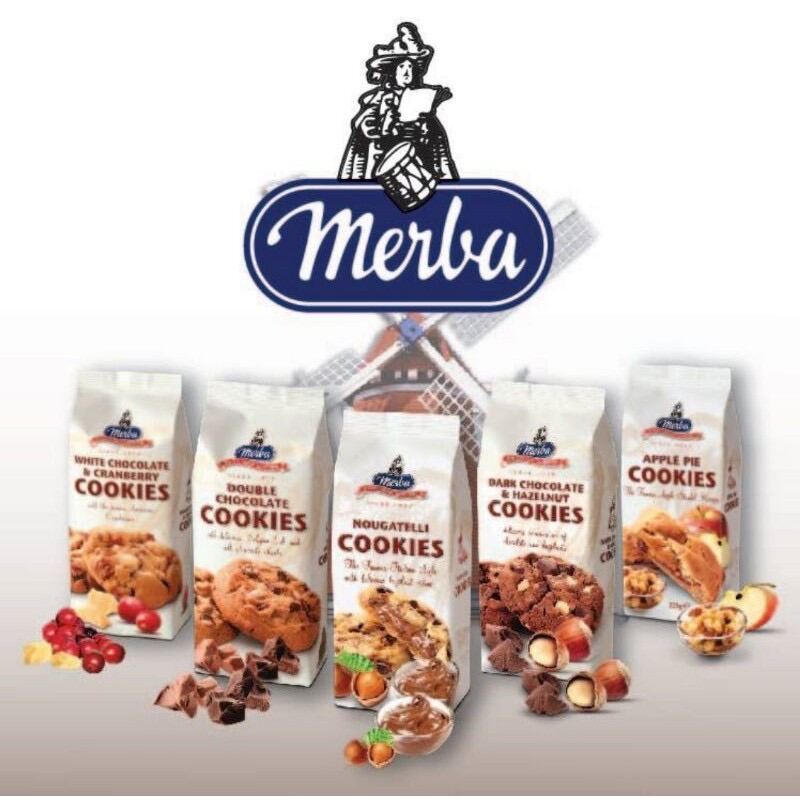 Imported Merba Cookies Biscuits 200 Gr Double Chocolate, Triple Choco ...