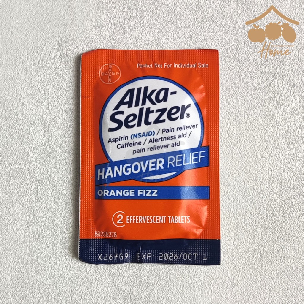 Alka-Seltzer Hangover Relief Tablets Orange Fizz ECER Fast Relief ...