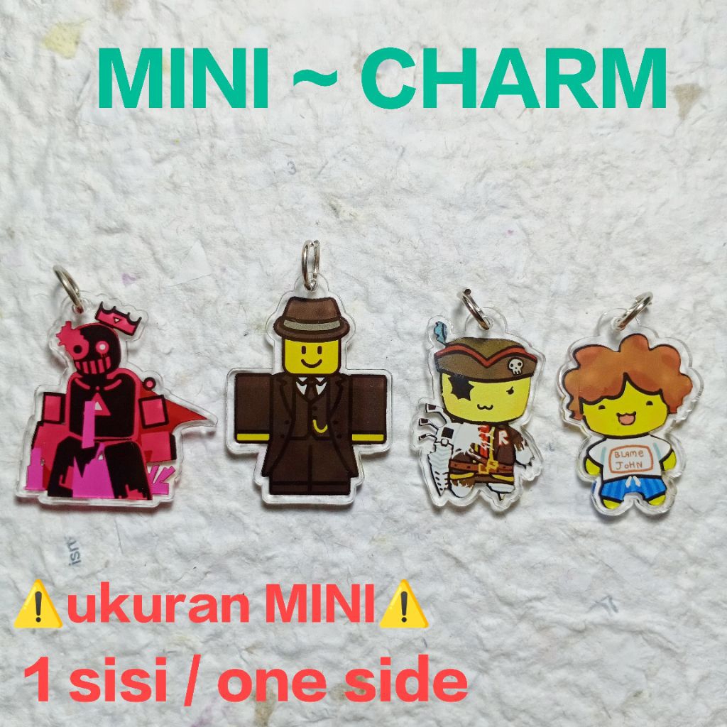 MINIMAL MINI charm (minimum 2 PCS) Forsaken Gasharpoon Mafioso John Doe Shedletsky | Shopee ...