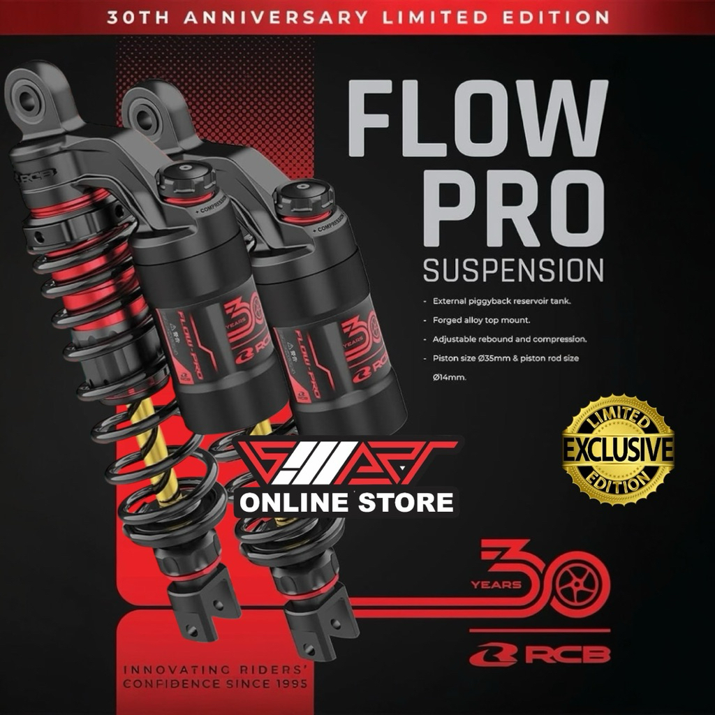 Shockbreaker Shock RCB Flow Pro Aerox Old New Nmax New 305mm 30th ...