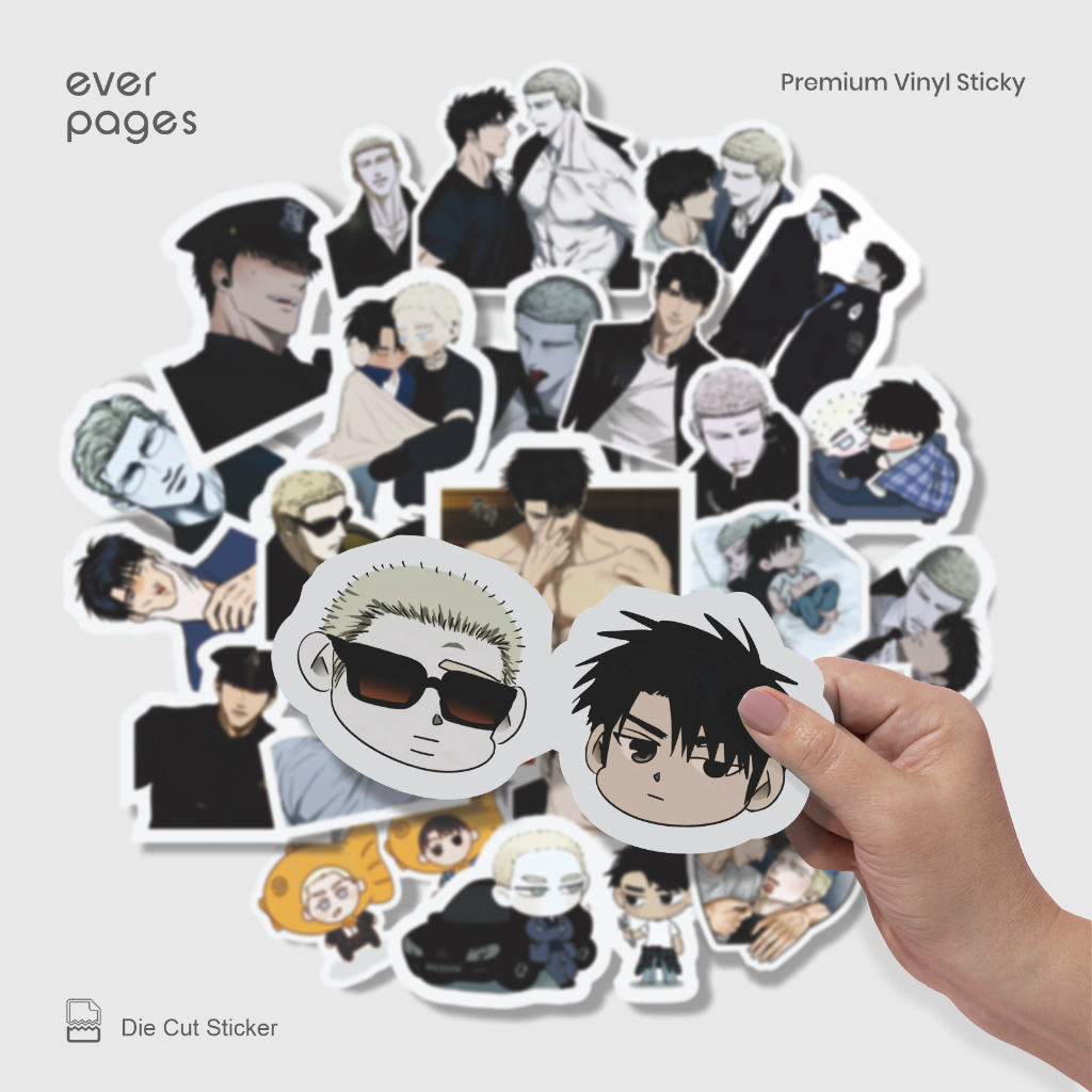 (25 pcs) Manhwa Shutline Stickers - Waterproof for hp, Tumblr, Books ...