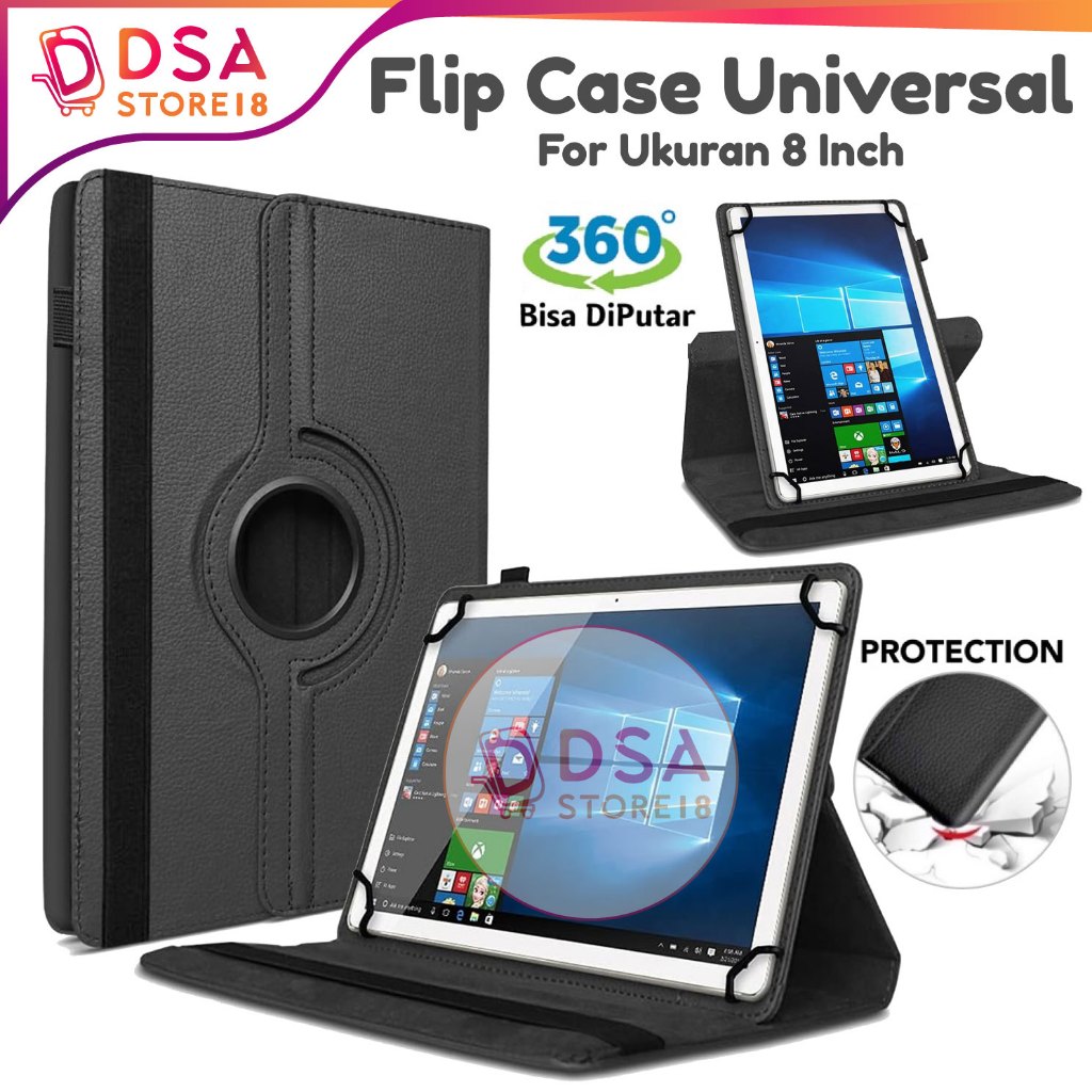 Advan Tab XTab G-Tab 8" Cover Rotary 360 Standing Leather Stand Flip ...