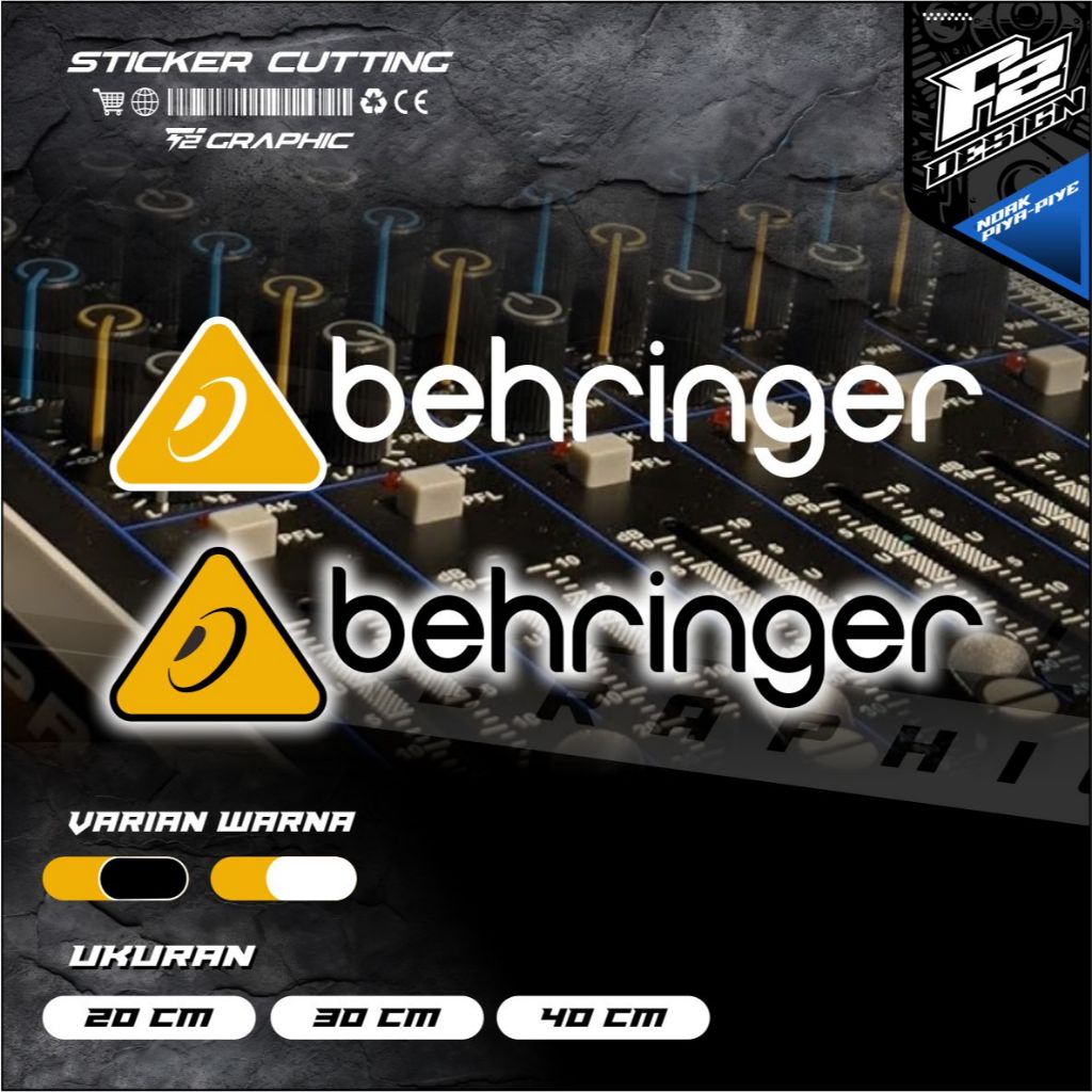 CUTTING STICKER HARDCASE BEHRINGER. BEHRINGER AUDIO LOGO STICKER ...