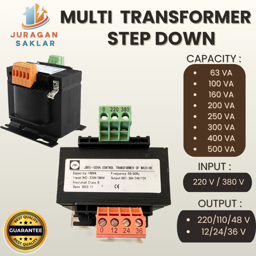 TRANSFORMER MULTI CONTROL TRANSFORMER STEP DOWN 100VA 100 VA 380V ...