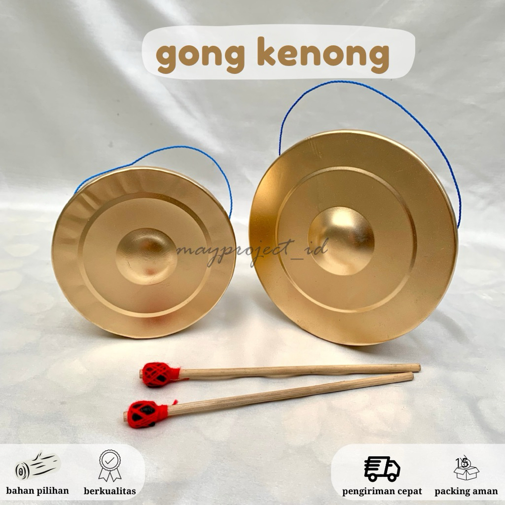 Mini Gong Musical Instrument Gamelan Gong Kenong Small Children's Toy ...