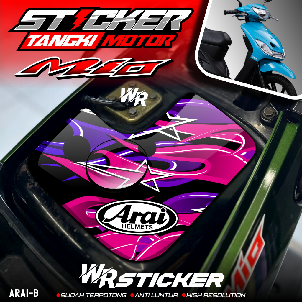 Mio Old Sporty/Smile Tank Sticker, Mio Soul Carburetor Motorcycle Fuel ...