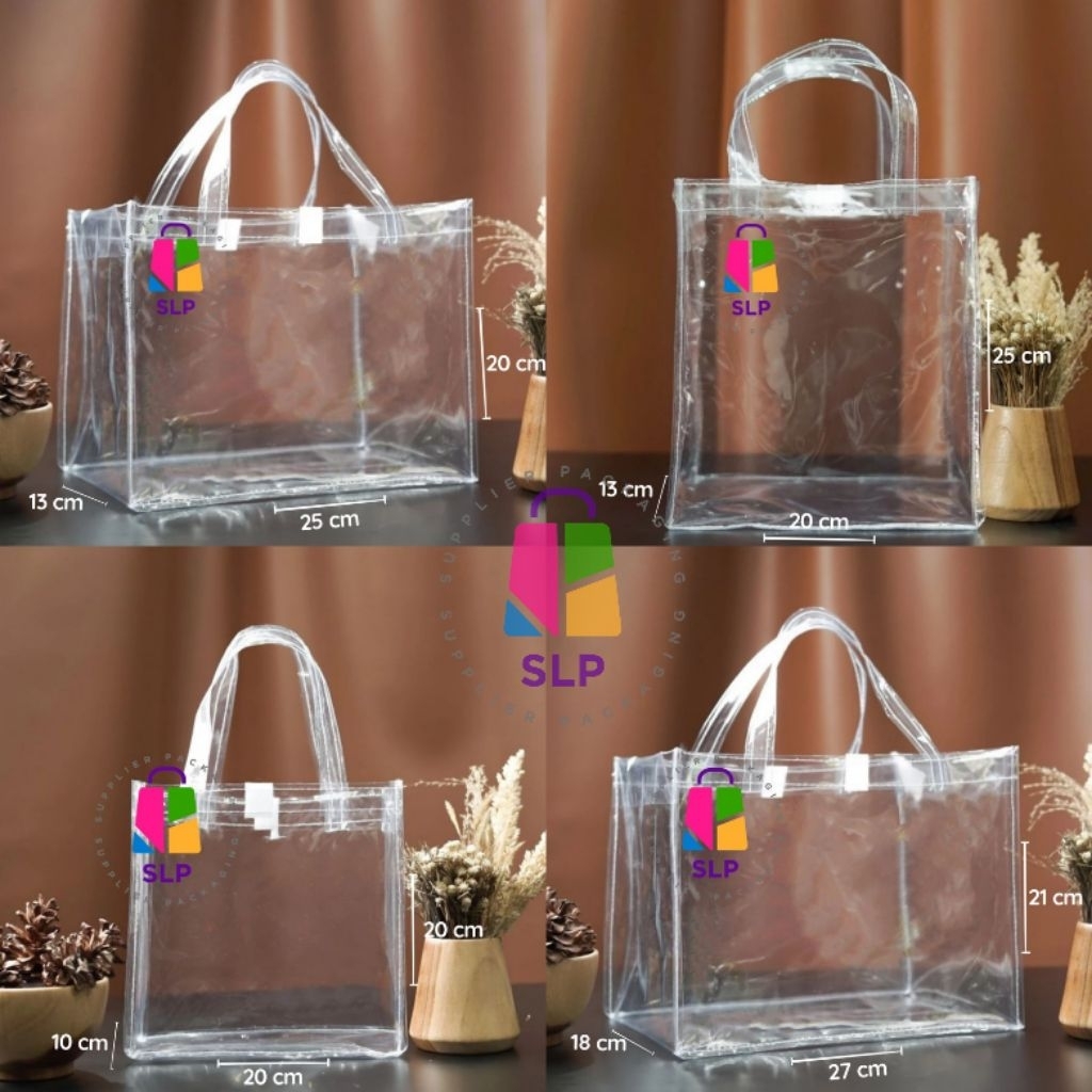Premium clear transparent mica bag goodie bag birthday hampers birthday ...