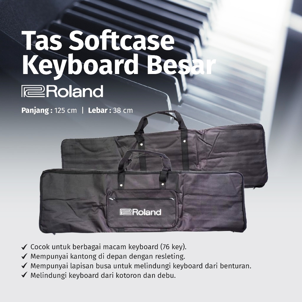 ROLAND Gigbag Digital Piano 76 Key Large Keyboard Softcase Bag | Shopee ...