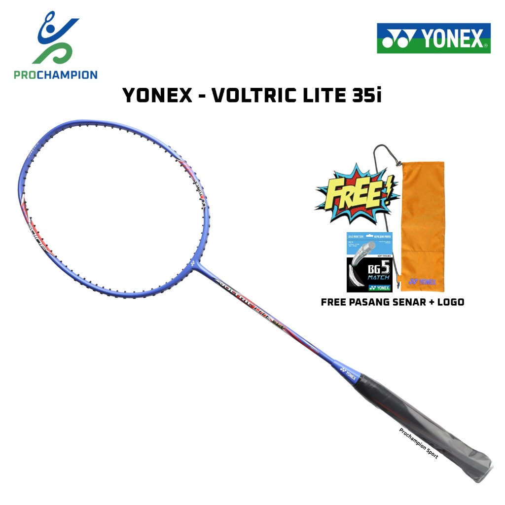 Yonex Original Voltric Lite 35i i-Series 5UG5 Blue Badminton Racket ...