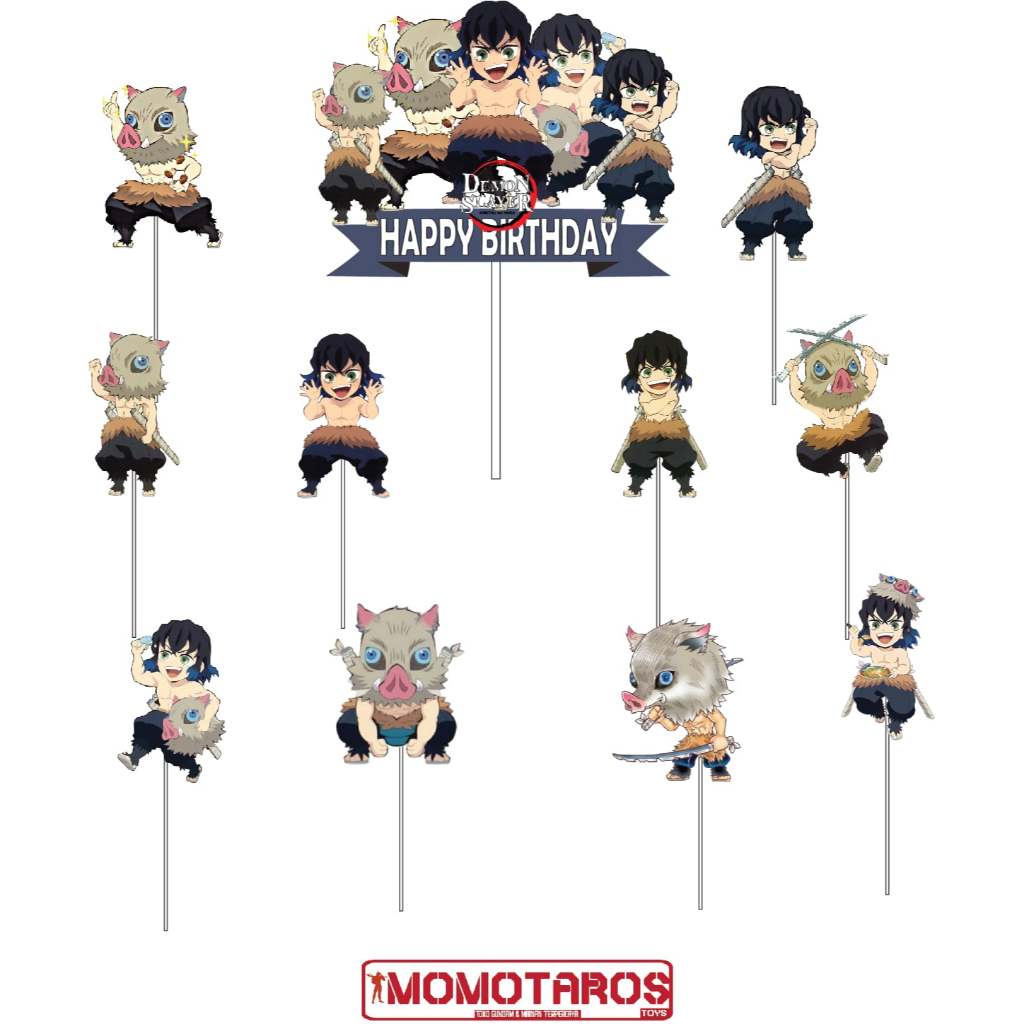 Topper cake Inosuke solo Demon Slayer | Shopee Philippines