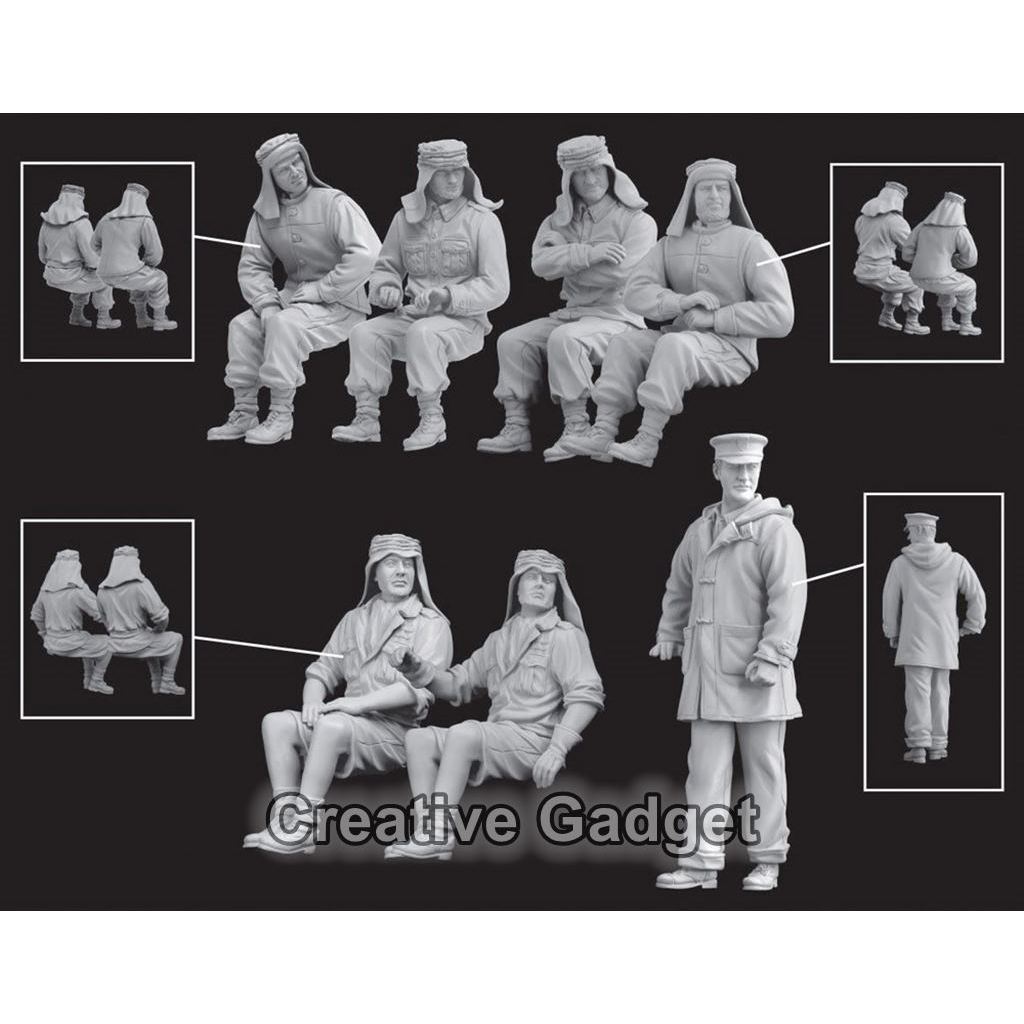 SAS Vehicle Crews - North Africa 1942 - Dragon Kit Model 1/35 - 7 ...