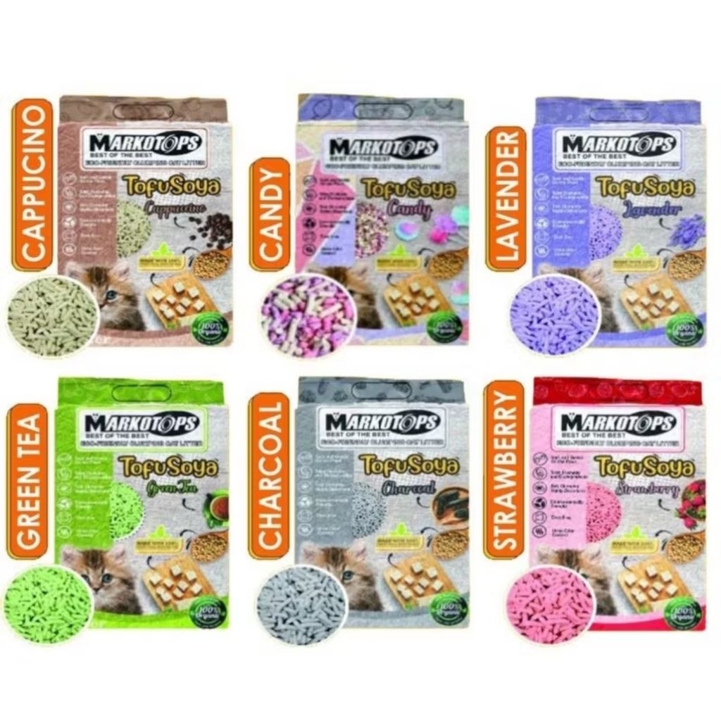 Markotop tofu sand / Markotops soya clump cat 7L 7 Litter. MARKOTOPS ...