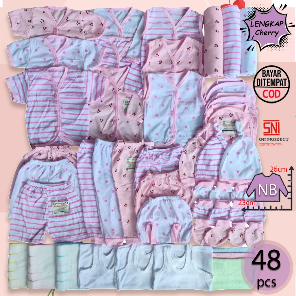 Ummababyshop 48 pcs Newborn Baby Clothes Set SNI Newborn Equipment ...