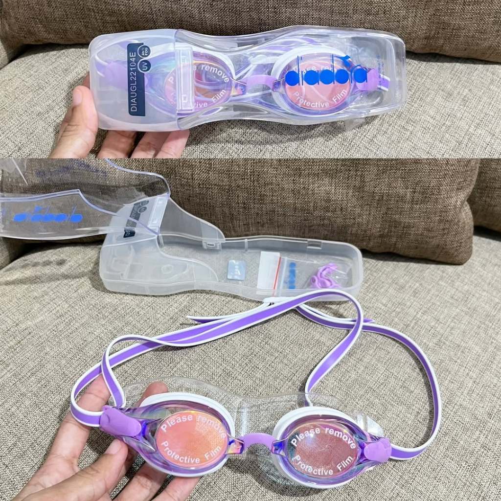 ADULT MIRROR COATED GOGGLES WHITE UV PROTECT.PURPLE 0888 DIAUGL22104E ...