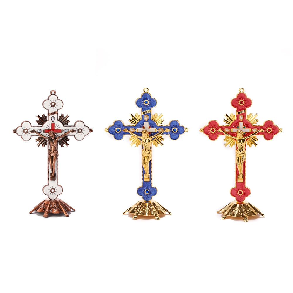 Catholic Hanging Wall Table Cross Display 20cm Gem Iron Premium ...
