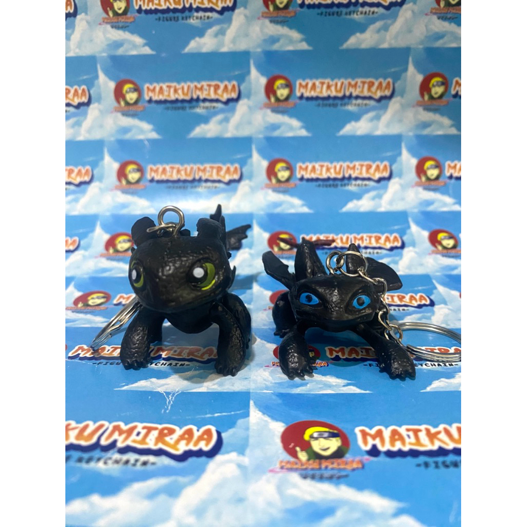 GANTUNGAN Figure Keychain How to train your dragon Toothless Keychain ...