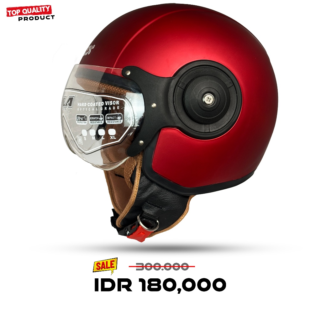 MLA Octagon Maroon Matte Helmet | SNI Hijab Women's Bogo Helmet ...