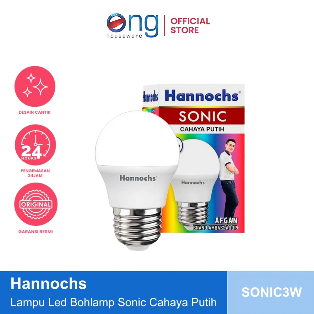 CAHAYA Ong Houseware - Hannoch Hannochs Sonic 3 Watt 3Watt White Light ...