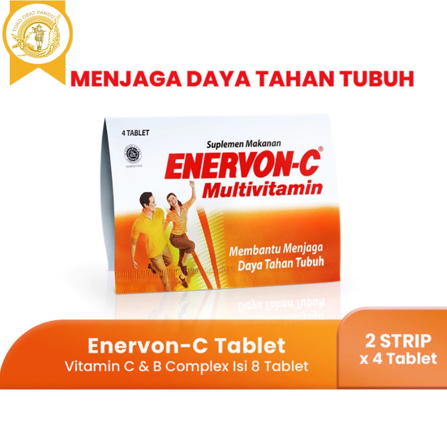 Enervon-C (1 STRIP) Vitamin C and B Complex Multivitamin Supplement for ...