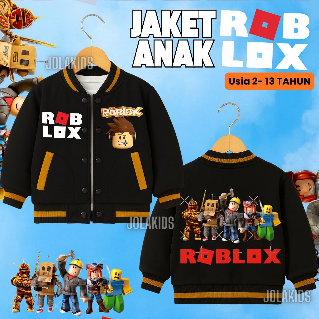 ROBLOX Varsity Baseball Jacket for Boys & Girls Special Roblox Game ...