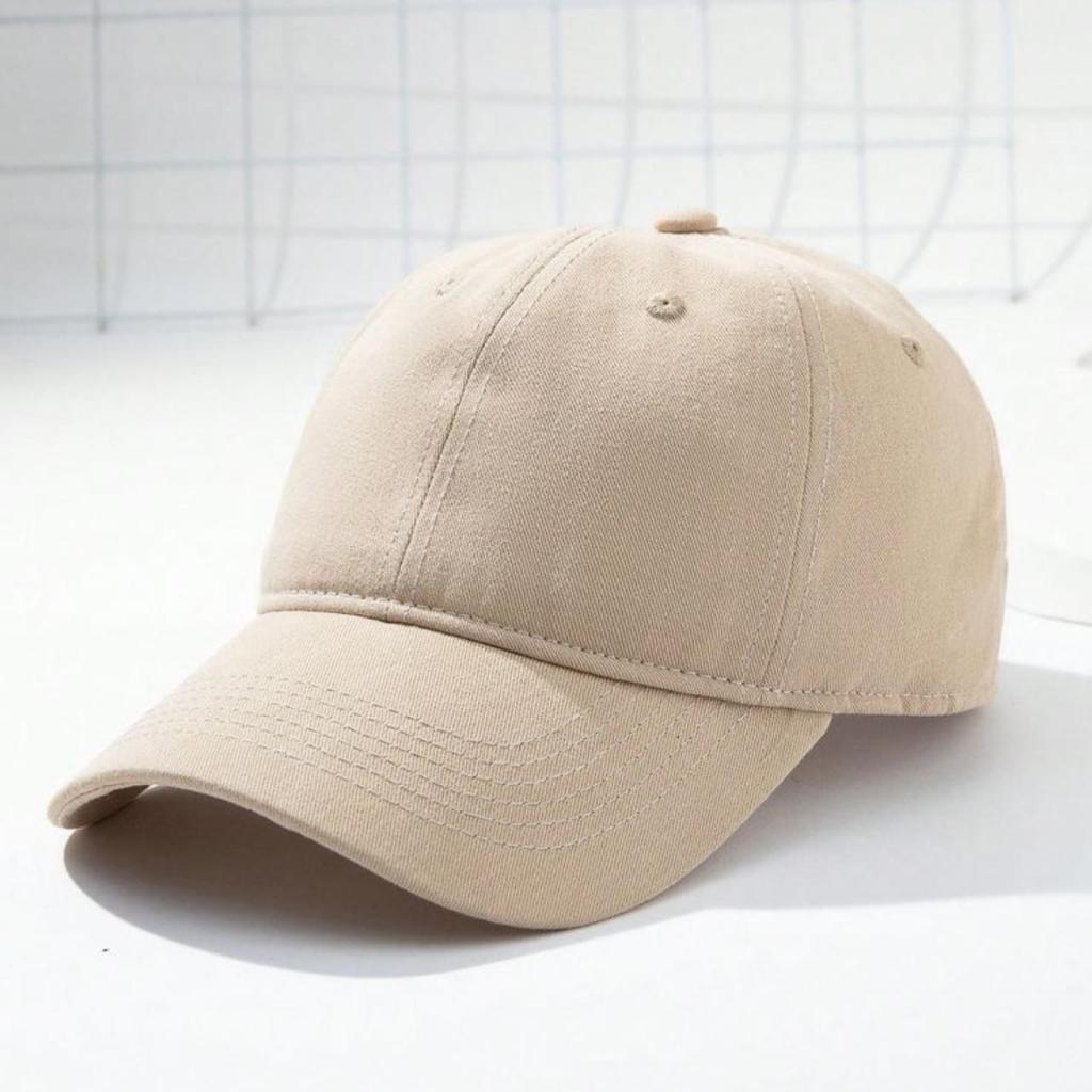 Plain Cream Baseball Cap, Coolest Quality Unisex Fashion Baseball Cap ...