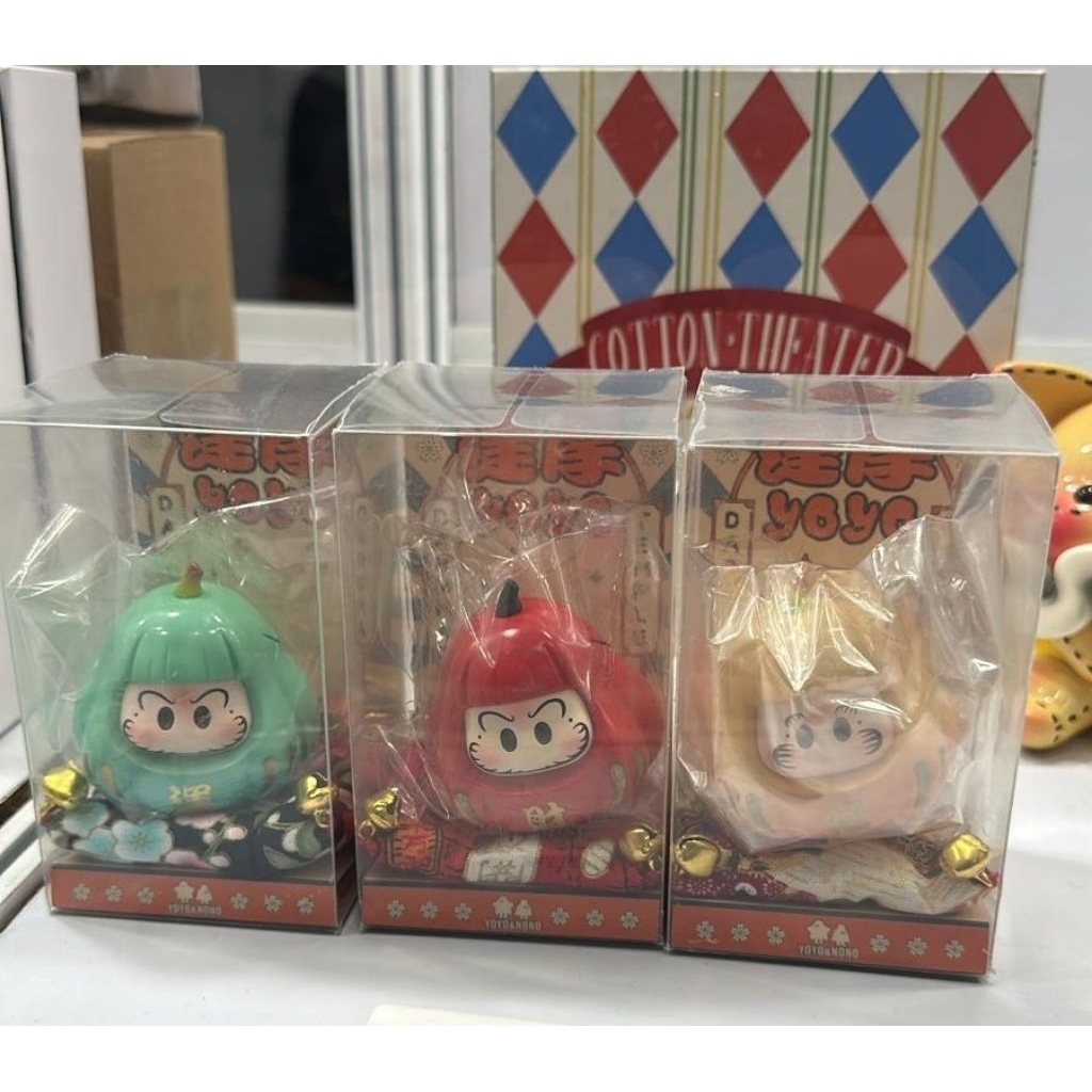 Yoyo & Nono Daruma Doll Figure - Orange (pumpkin color) | Shopee ...