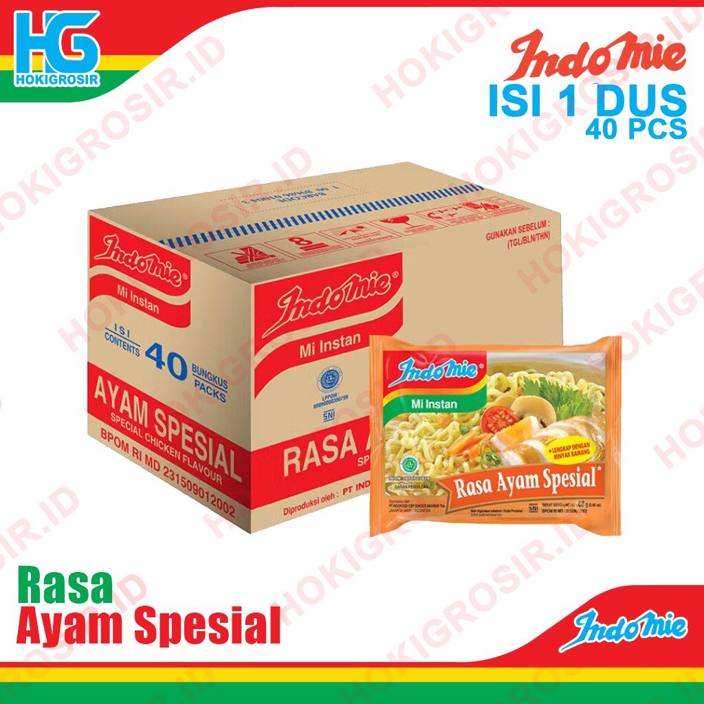 INDOMIE SPECIAL CHICKEN 1 BOX CONTAINS 40 PCS - INSTANT NOODLES 70 GR ...