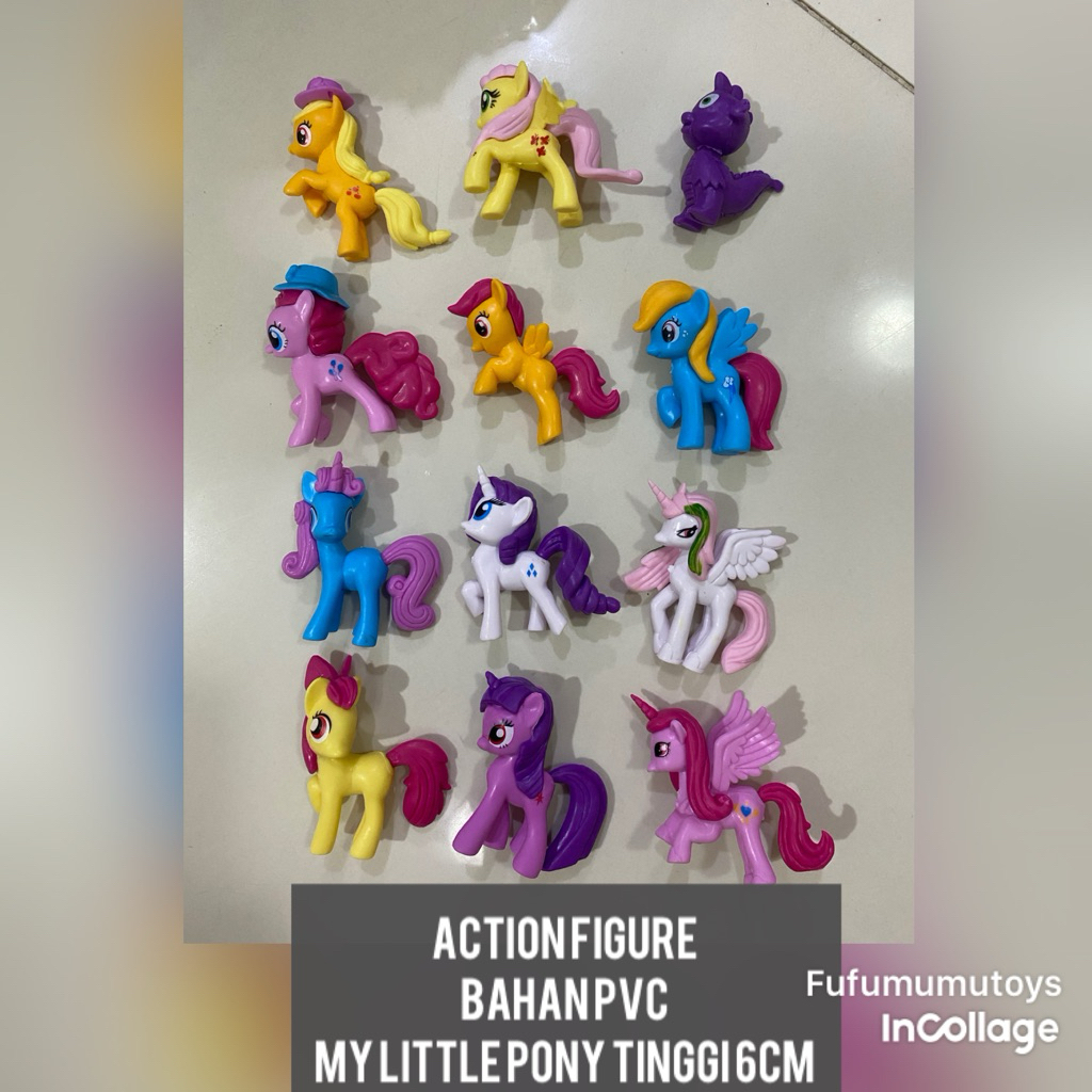 My Little Pony Action Figure Solid PVC material 6cm high | Shopee ...