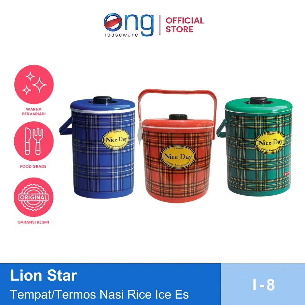 TERMOS Ong Houseware - Rice Ice Bucket 12.5L Lion Star I-8 Thermos Rice Container | Shopee ...
