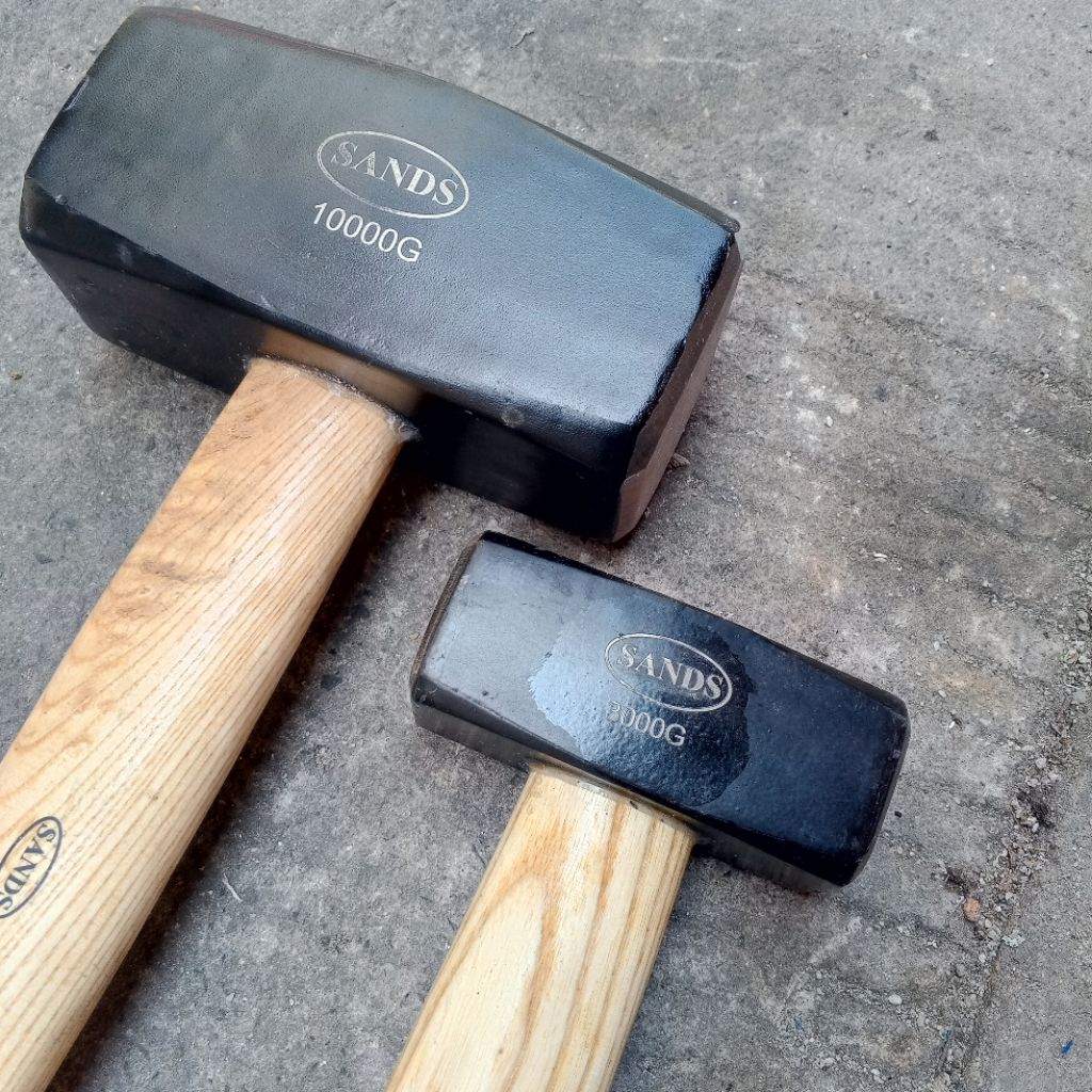 Wooden Handle Sledge Hammer Size 1 2 3 4 5 6 8 10 Kg Slide Hummer Sands ...
