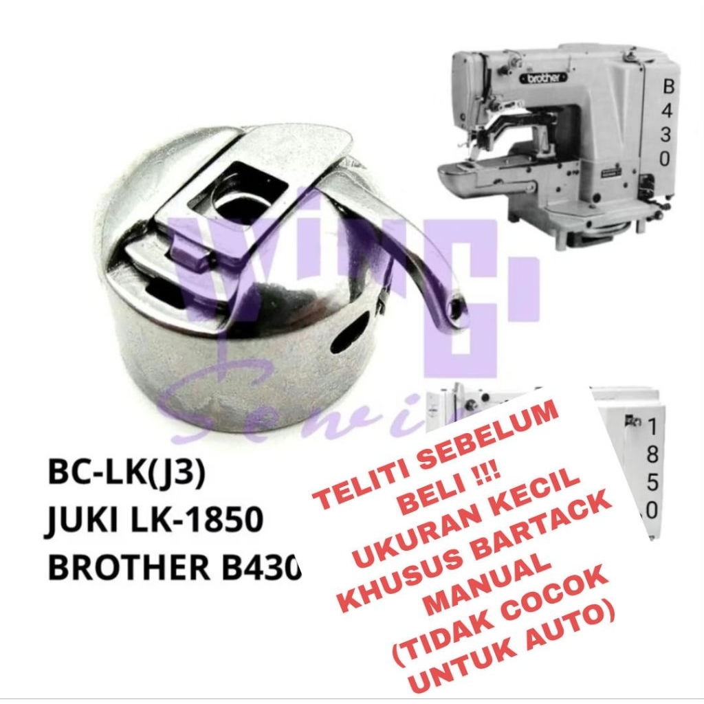 MESIN BC-LK(3) BARTEX BOTACK JUKI LK1850 BROTHER B430 Sewing Machine ...