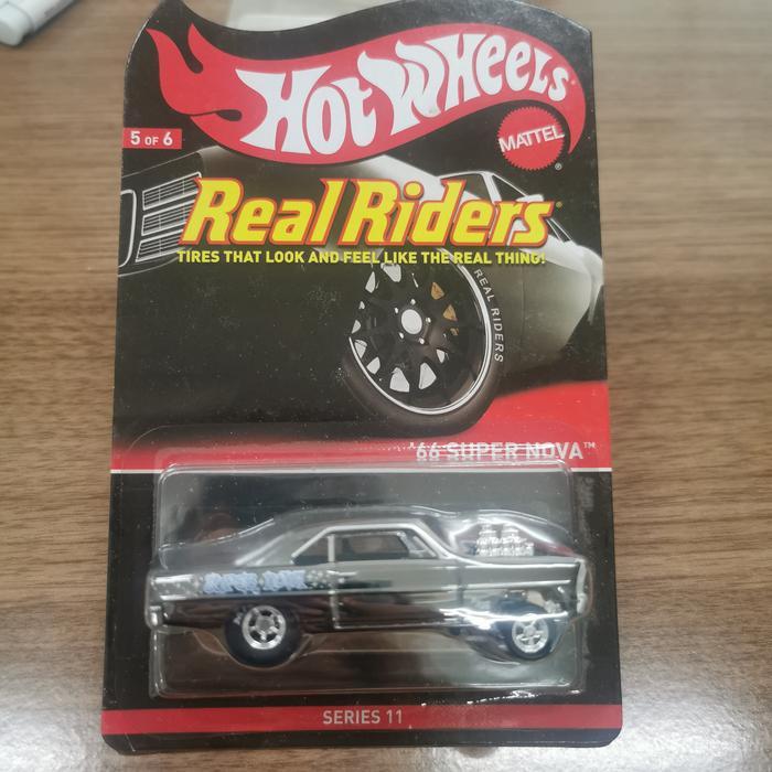HOT WHEELS 66 SUPER NOVA BLACK CHROME REAL RIDERS RLC RED LINE CLUB ...