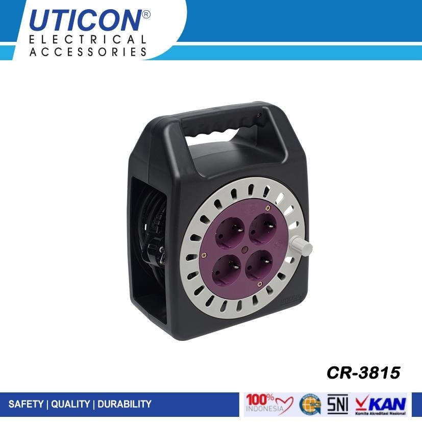 Uticon Box Roll 15 Meter Cable CR 3815 + Socket Guard / 4-Hole Socket ...