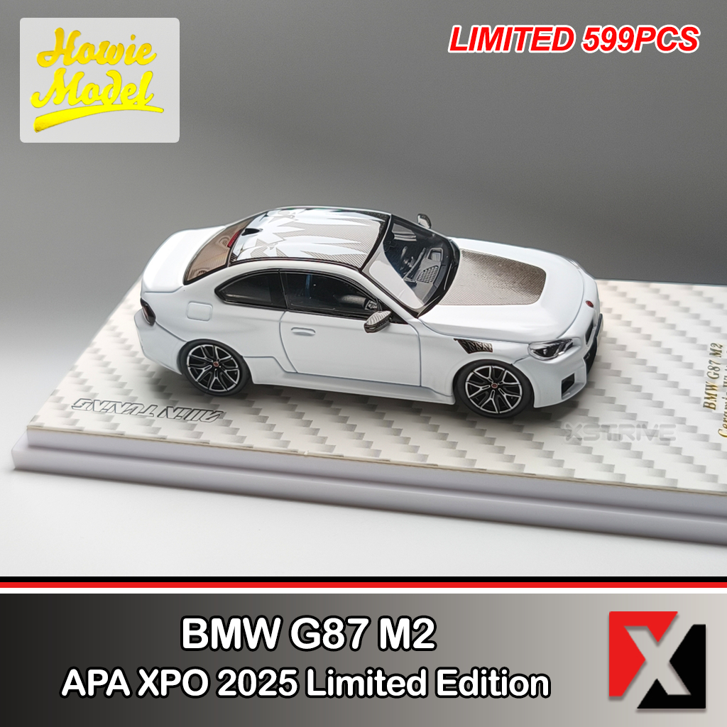 Howie Model 1:64 bmw M2 G87 Ceramic White Carbon APA XPO 2025 Limited ...