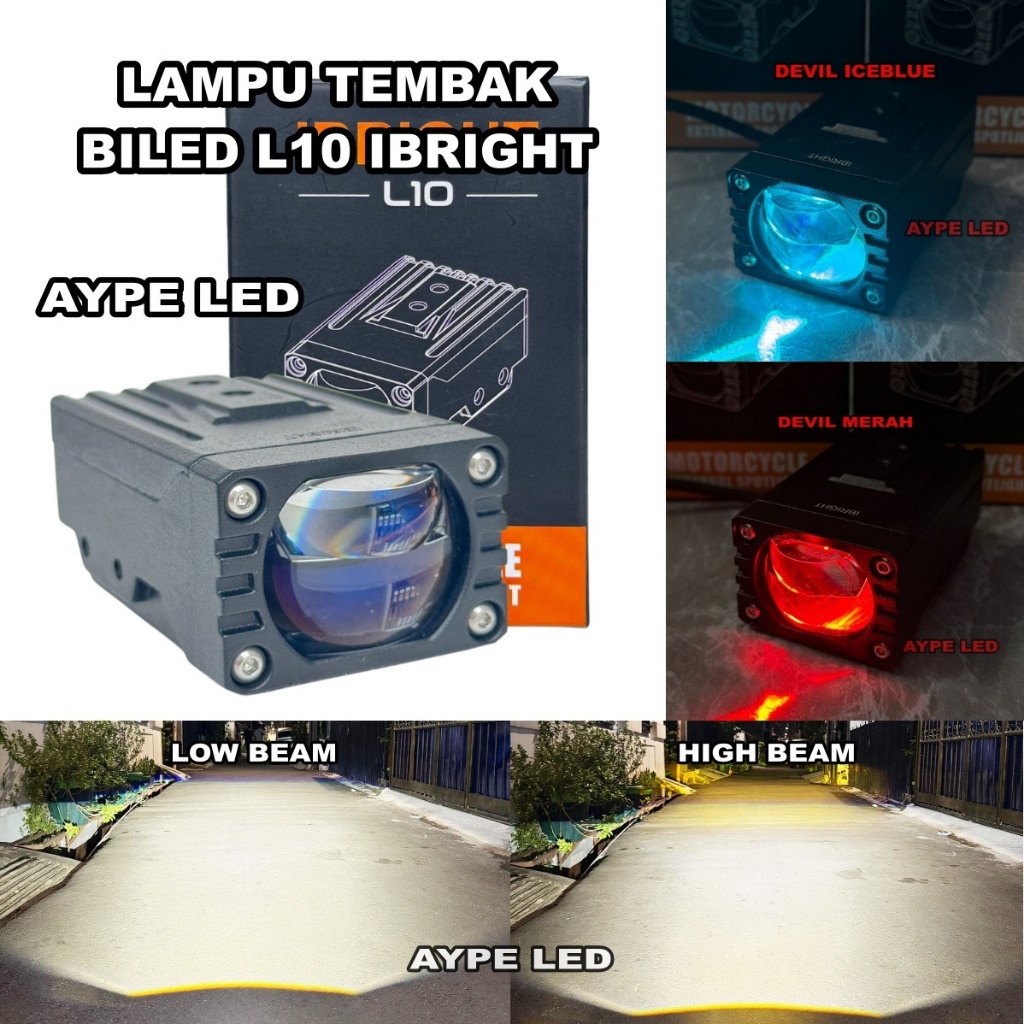 CAHAYA Biled Spotlight L10 Flat Bluelens Cooling Fan High lo Biled ...