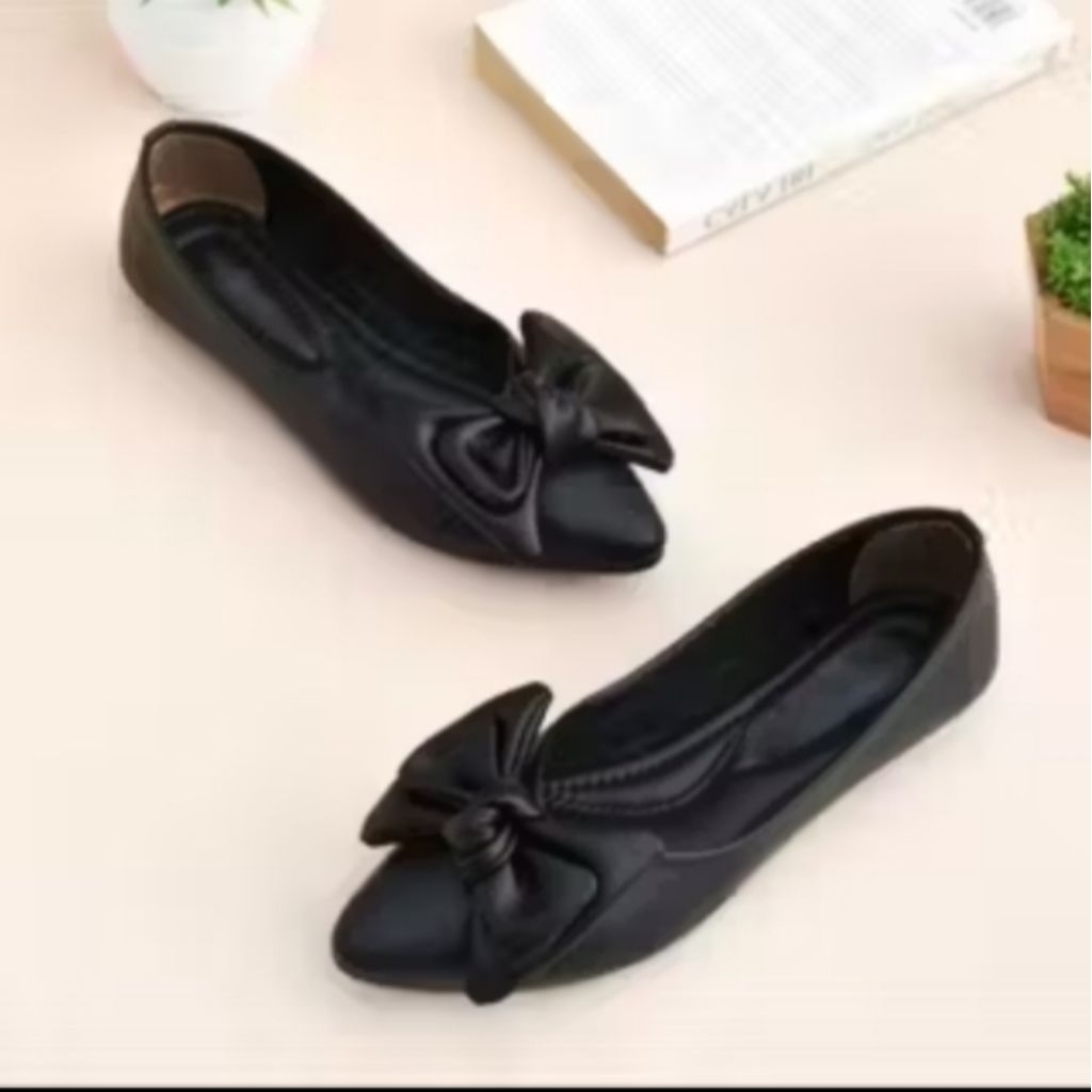HK Women's beautiful ribbon ballet shoes | Shopee Philippines