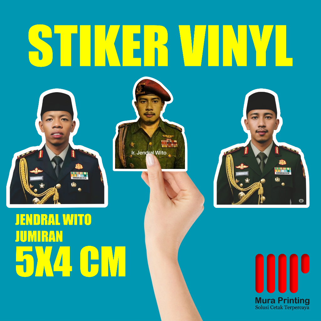 5 pcs General wito and budibud jumiran stickers already cuttinged ...
