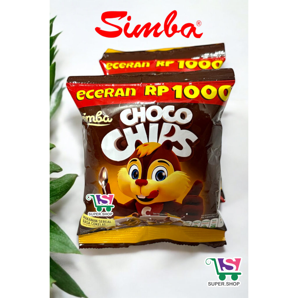 Simba Choco Chips Chocolate Flavored Cereal Food 12 Grams (5 pcs ...