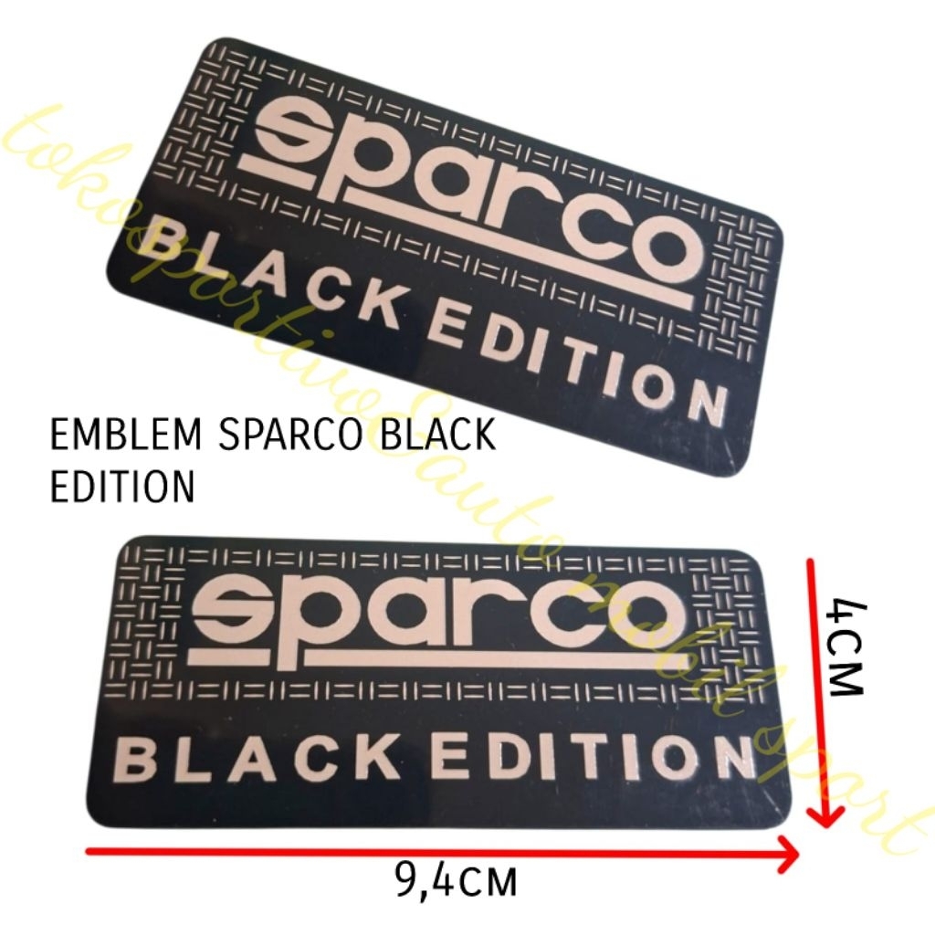 SPARCO BLACK EDITION LOGO EMBLEM | Shopee Philippines